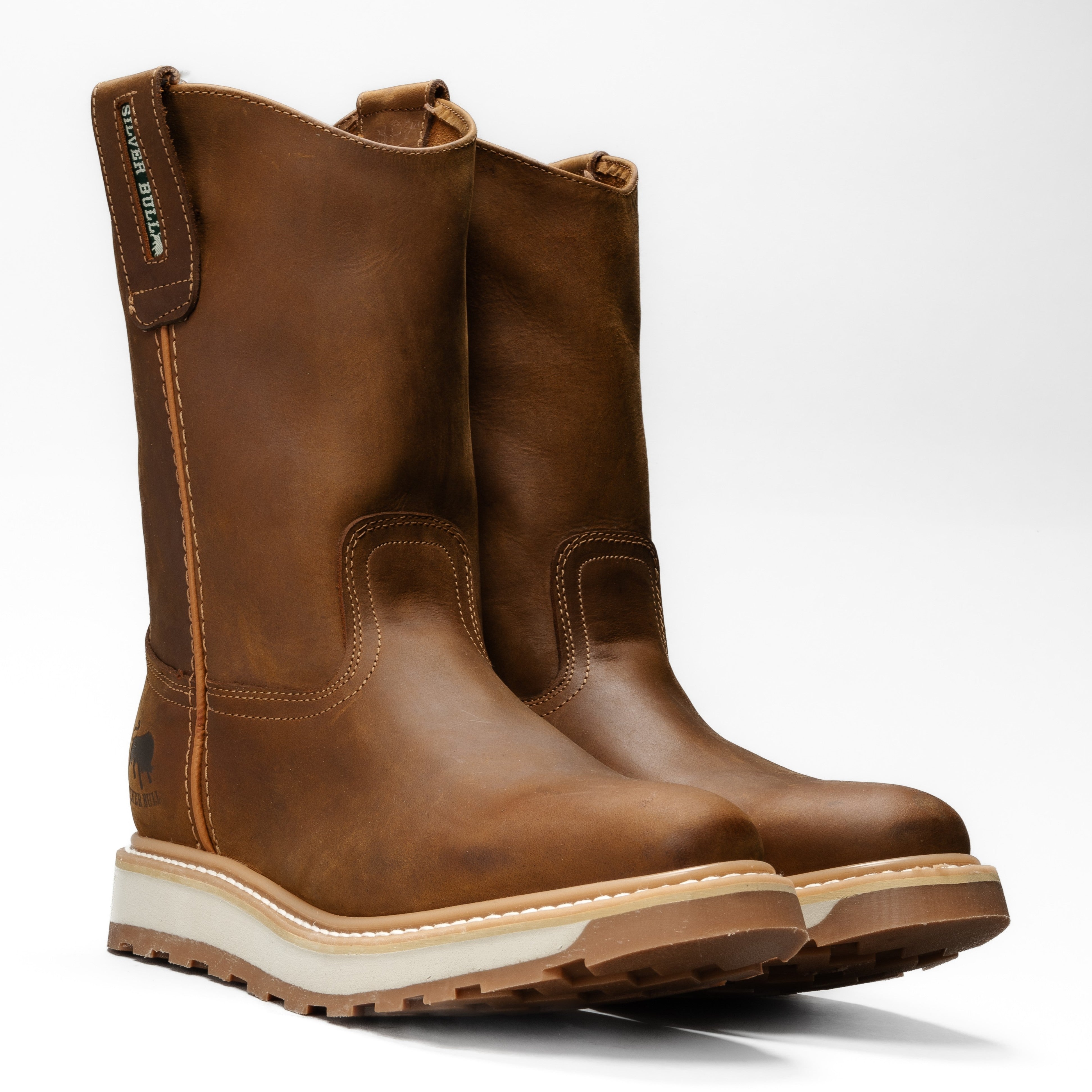 MEN'S SB2020 LATON DUAL DENSITY SOLE PULL UP LEATHER WORK BOOTS ...